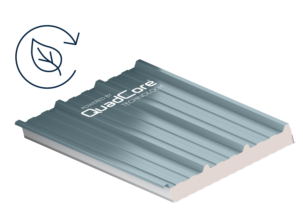 KS1000 RW-D QuadCore Trapezprofiliertes Dachpaneel