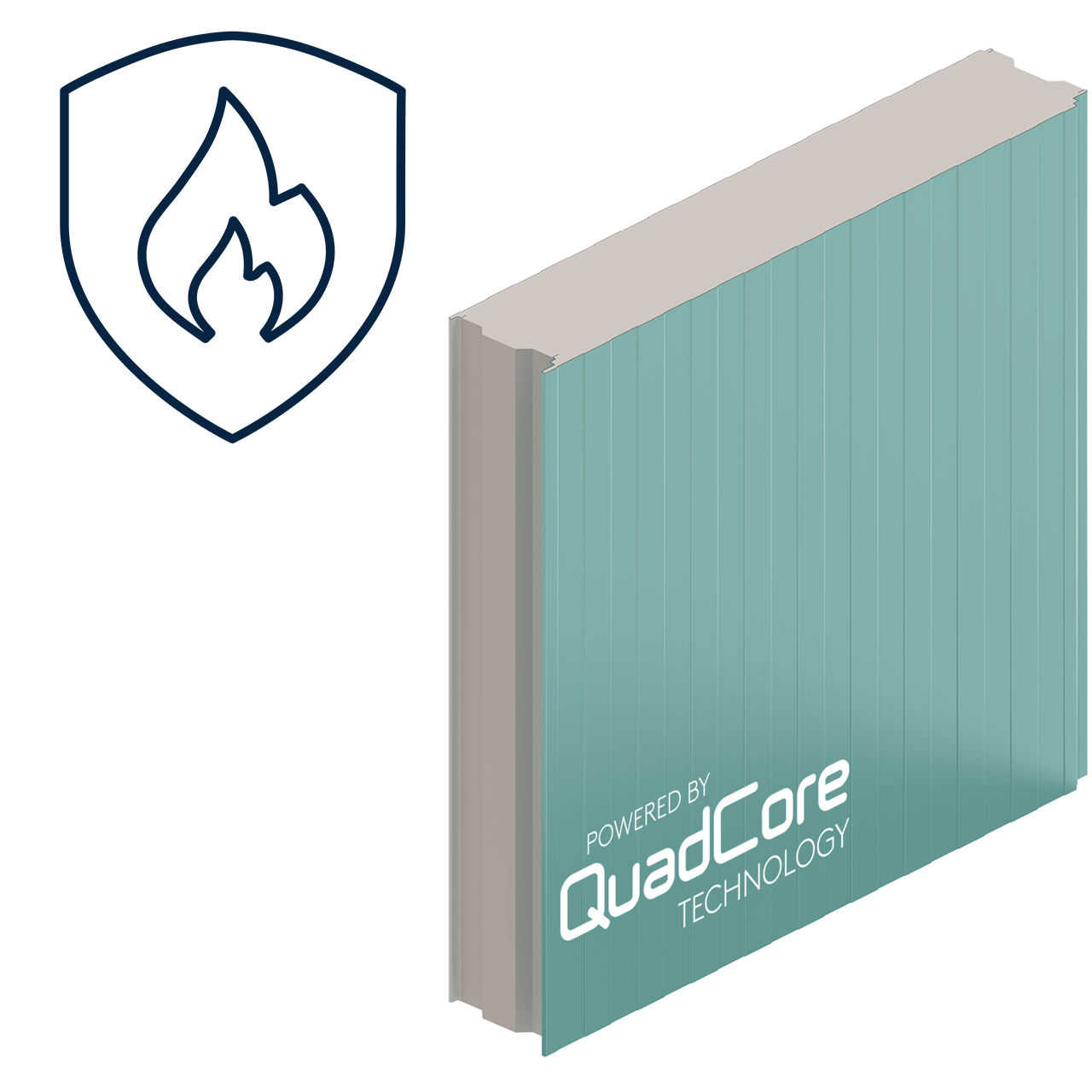 Quadcore KS103LSSF Clad Rack Warehouses Panels