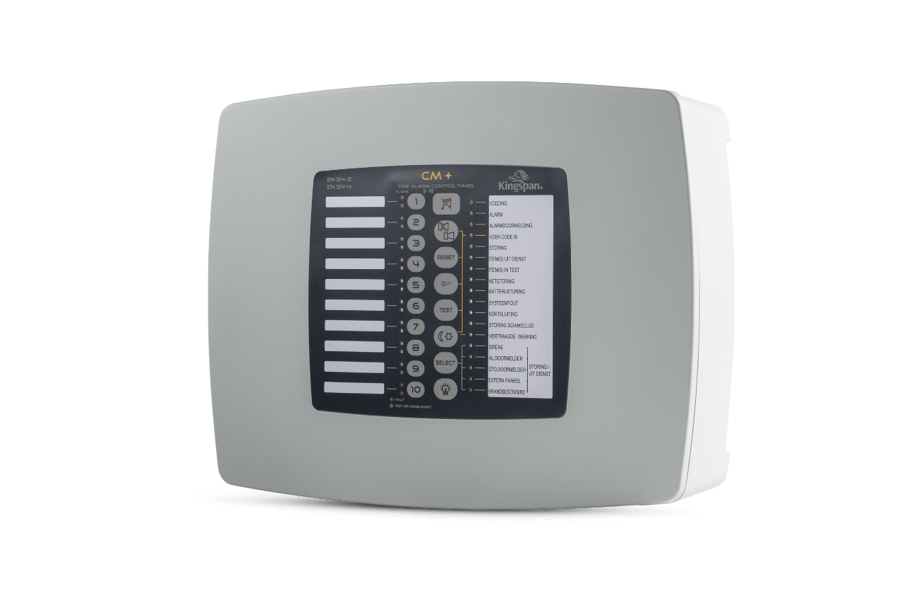 CM+ conventionele brandmeldcentrale 10 zones | Kingspan NL-BE