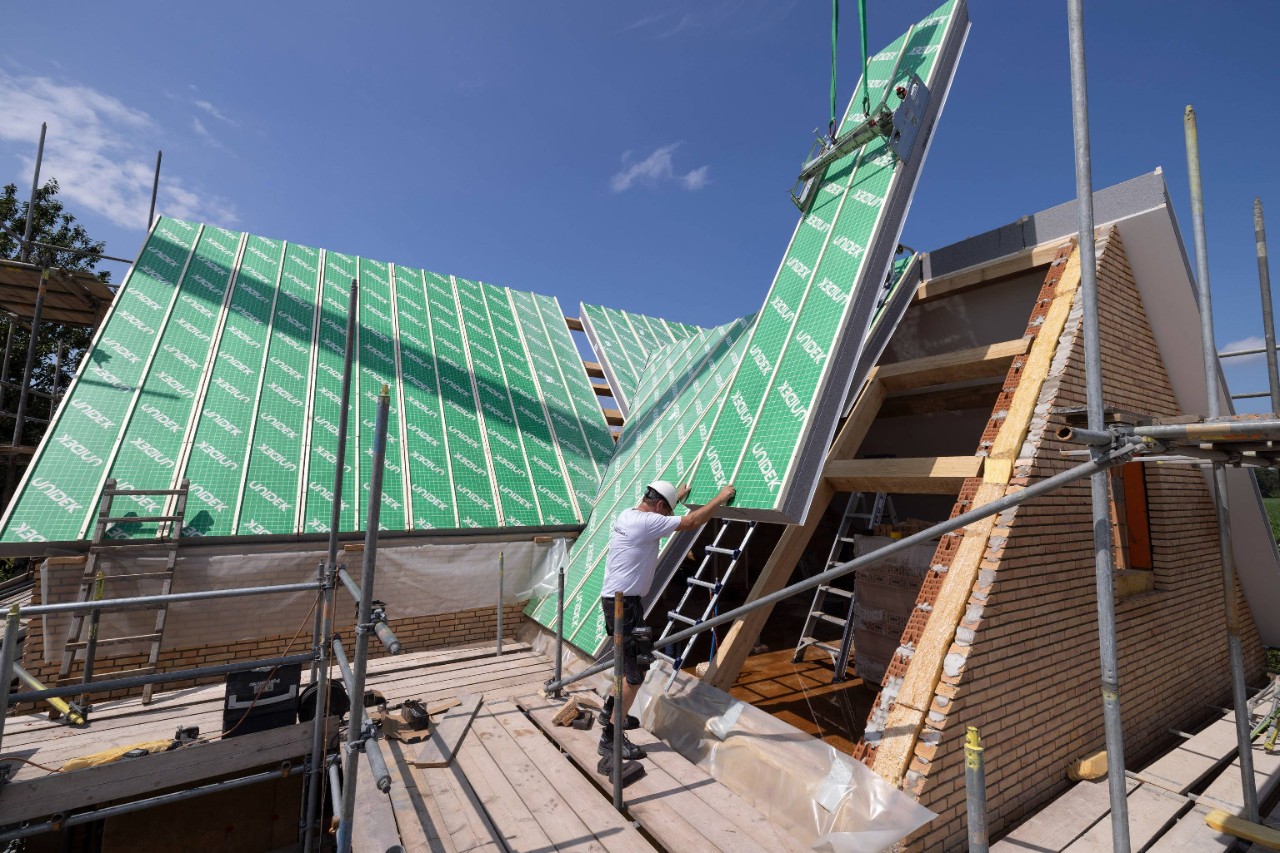 Geen afval op de bouw dankzij Unidek PasDak in Alphen | Kingspan NL