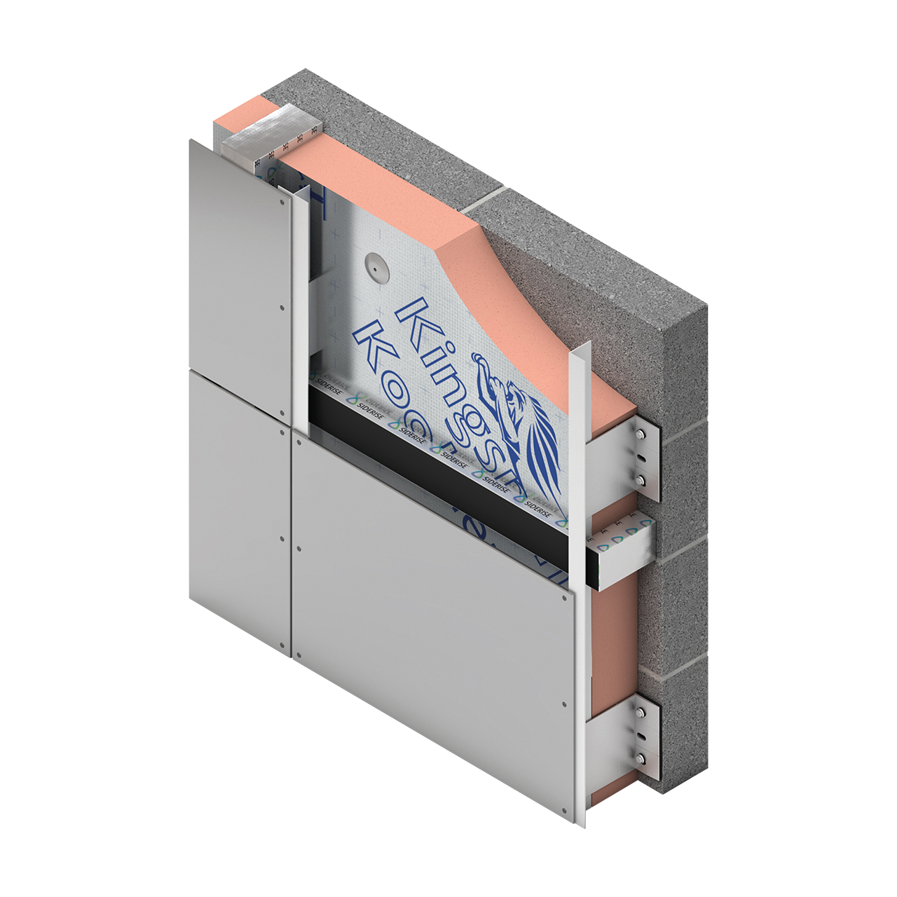 Kingspan Kooltherm K15 Rainscreen Board with ALPOLIC/fr ACM Panel