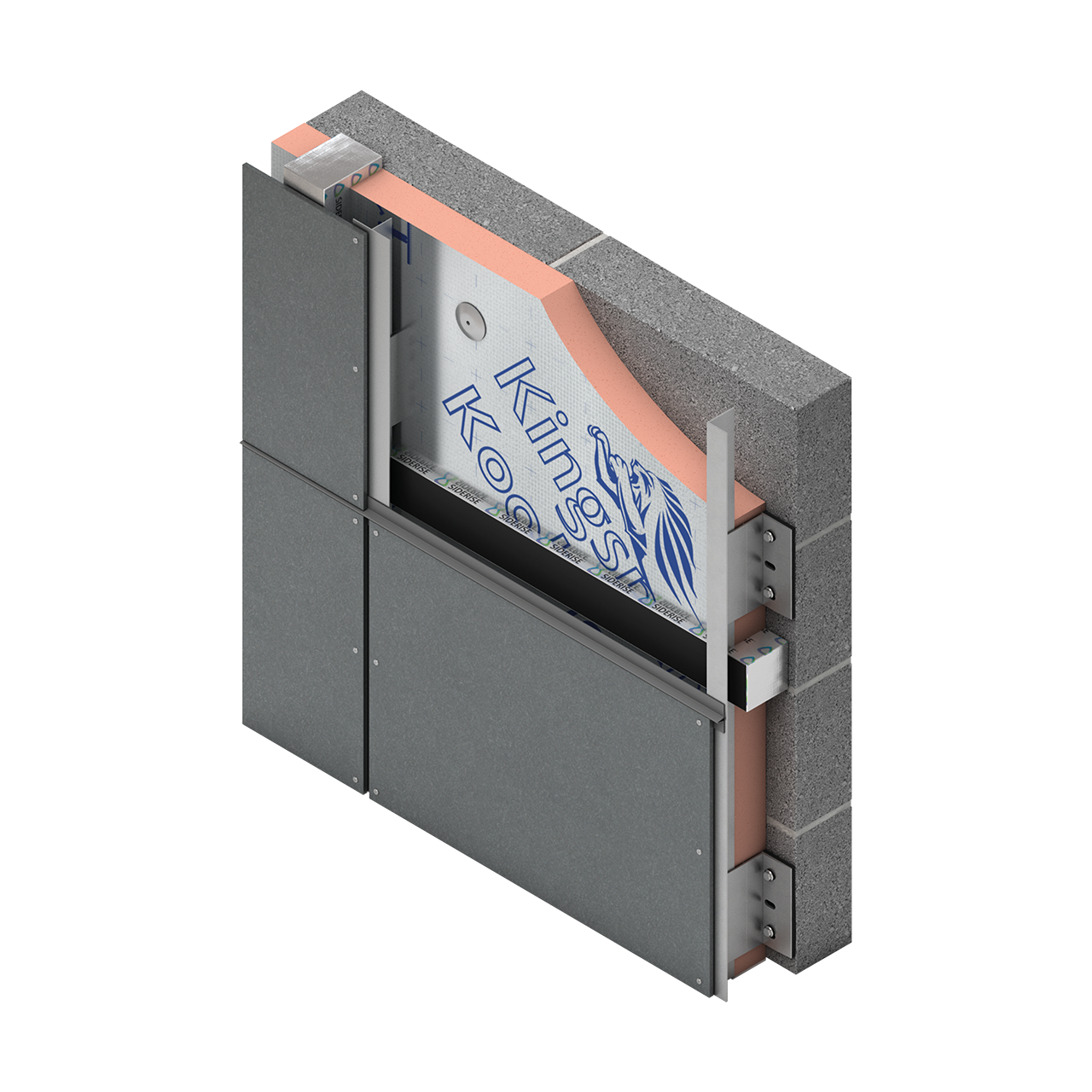 Kingspan Kooltherm K15 Rainscreen Board with Eternit Equitone Natura ...