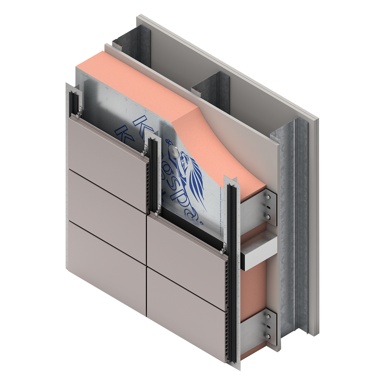 Kingspan Kooltherm K15 Rainscreen Board with Argeton Tampa terracotta ...