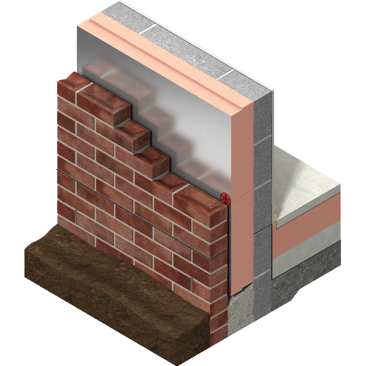 maximum cavity wall width
